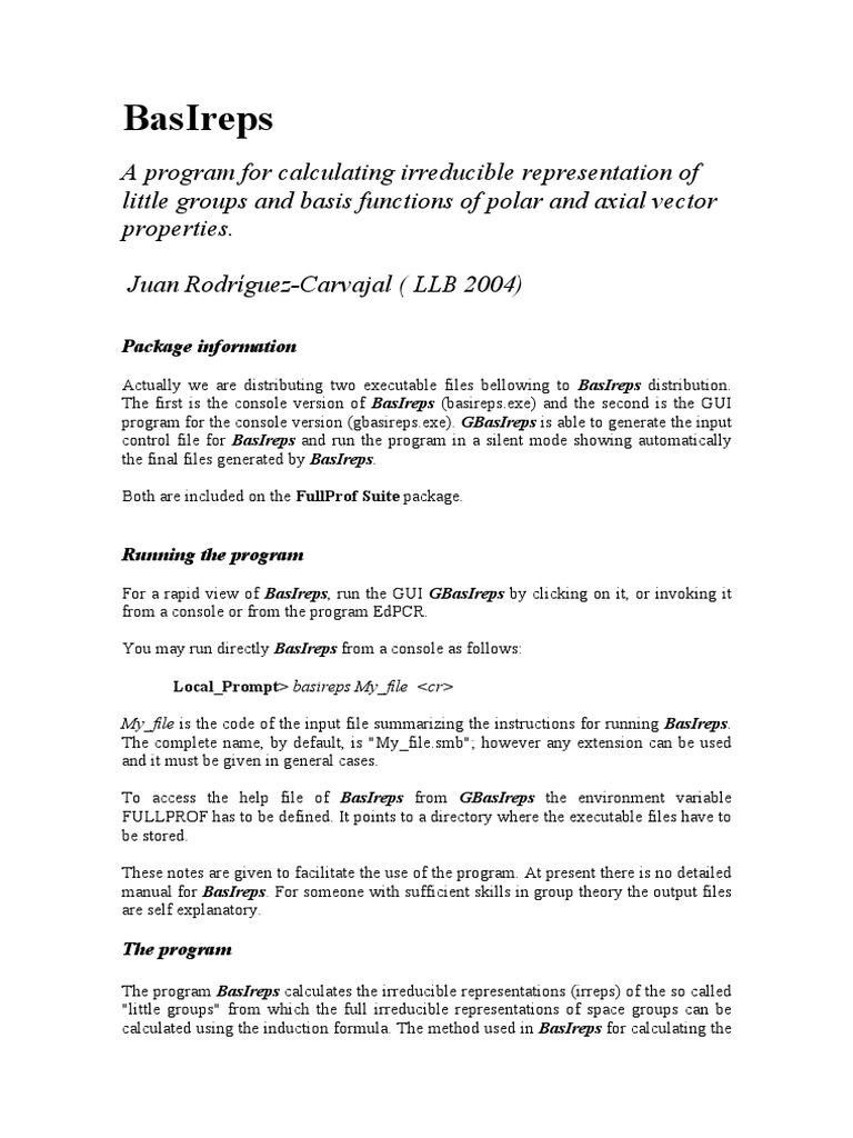 Basireps | PDF | Command Line Interface | Computer Program