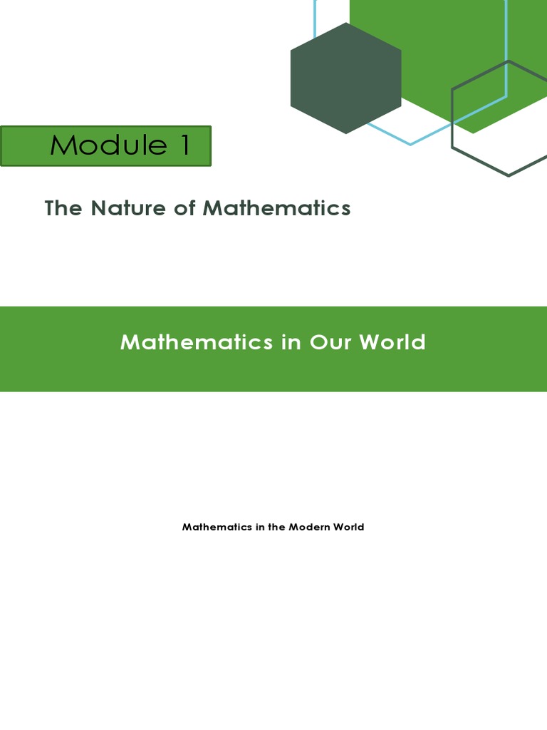 MMW Module 1 | PDF | Mathematics | Numbers