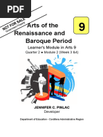 ARTS of The Renaissance and Baroque Period - Ppt.khem | PDF | Baroque | Michelangelo