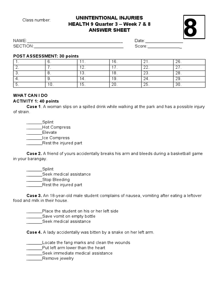 Grade 9 Health Quarter 3 | PDF | Cardiopulmonary Resuscitation | Burn