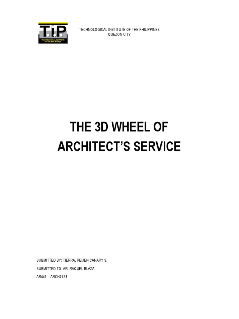 TIERRA - REIJEN - S - Ass2 - The 3D Wheel of Architect's Services ...