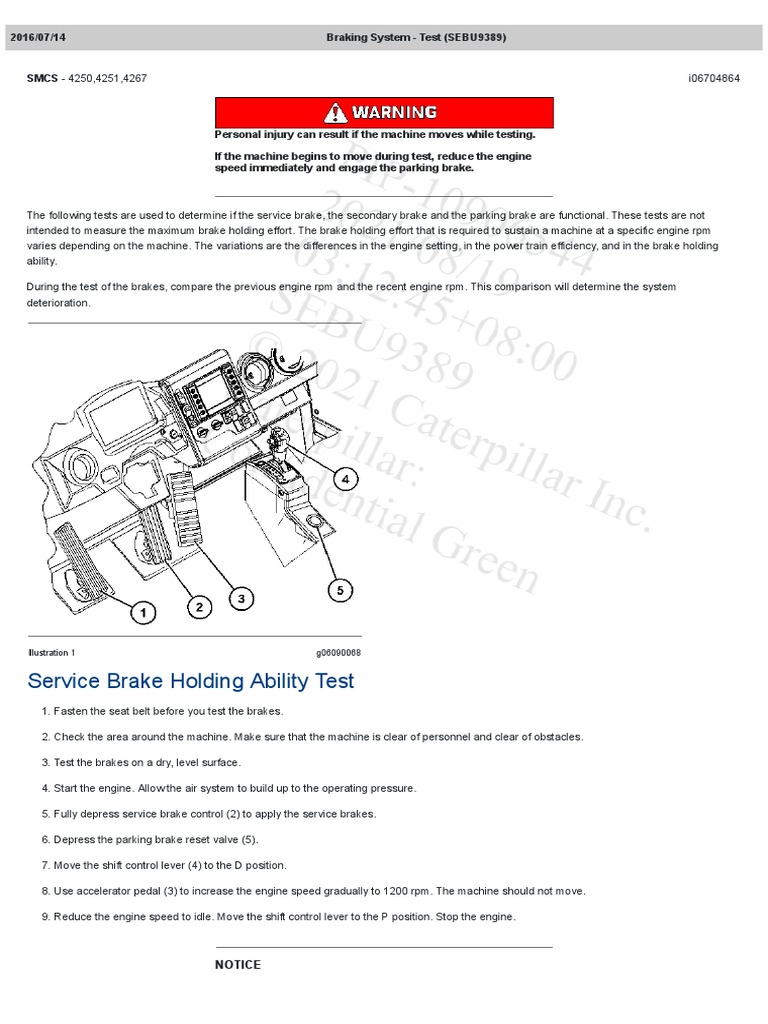 Test Brake 773E | PDF | Brake | Machines
