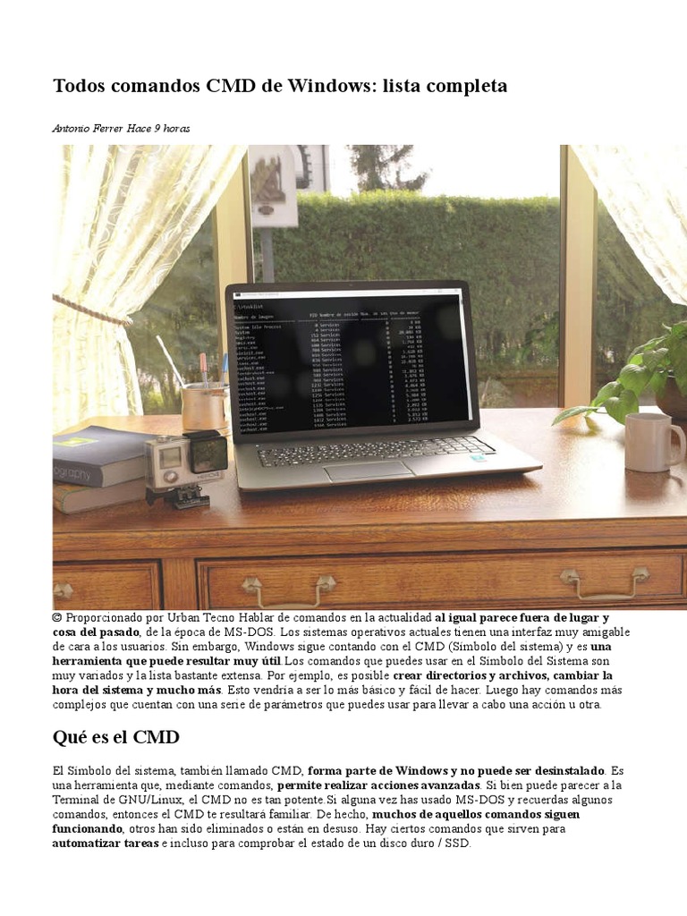 Todos Comandos CMD de Windows Lista Completa | PDF | Archivo de ...