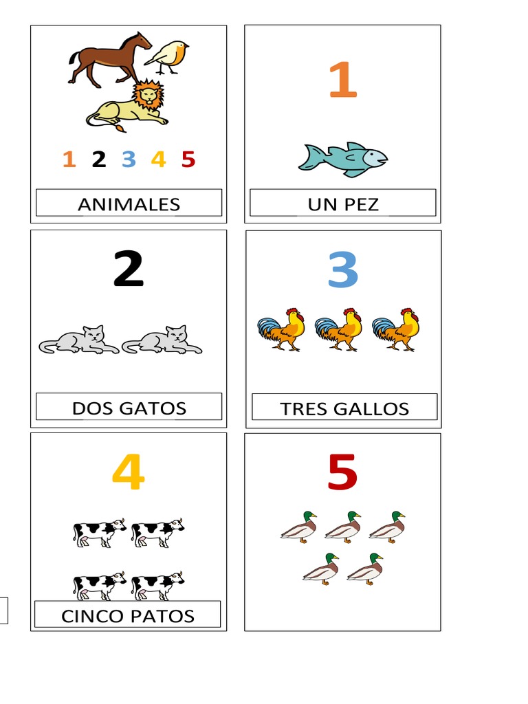 Animales y Numeros | PDF