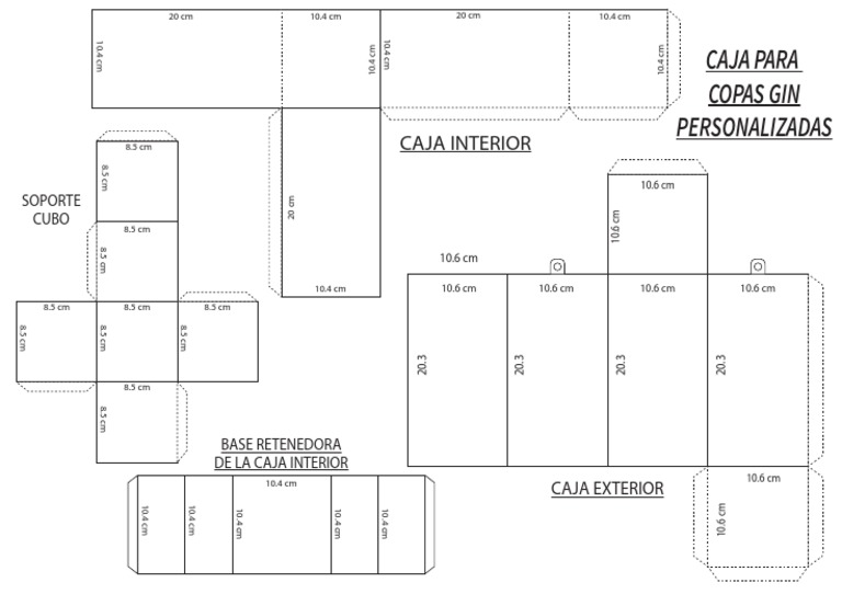 Caja para Copa Gin Personalizadas | PDF