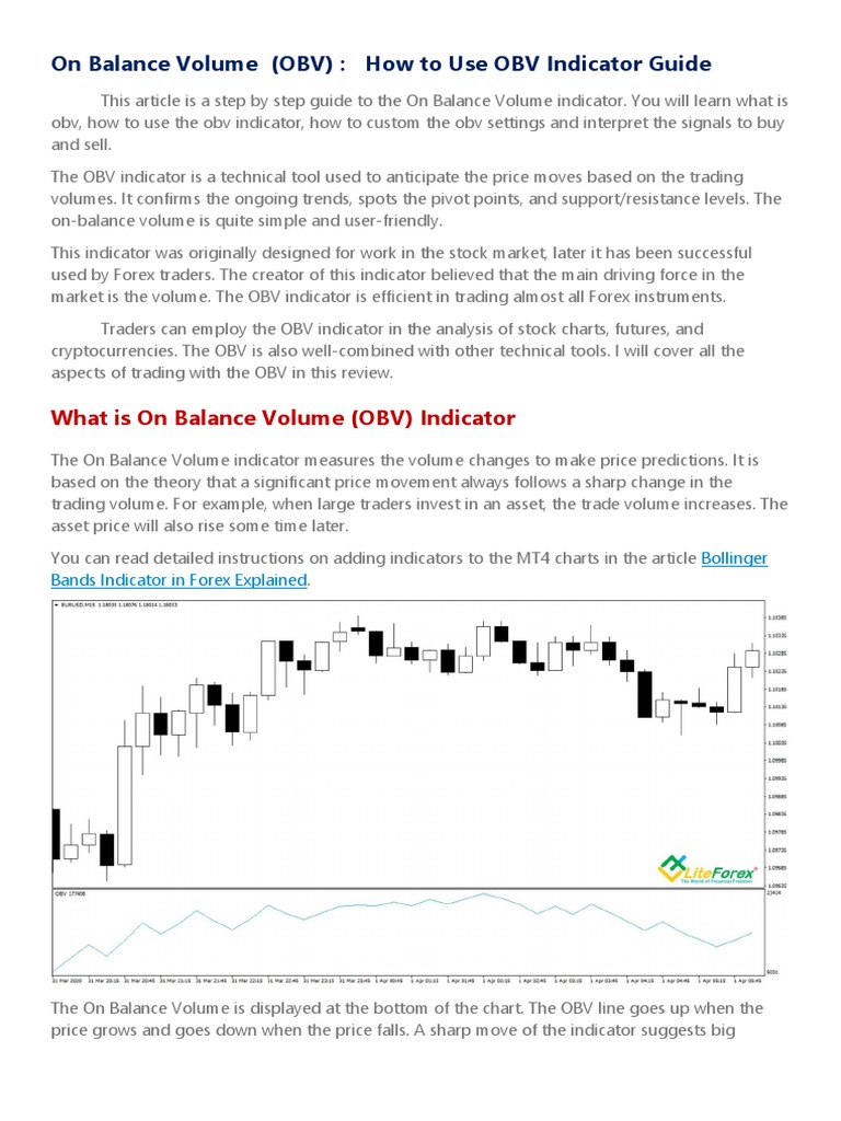 On Balance Volume FX | PDF | Technical Analysis | Day Trading