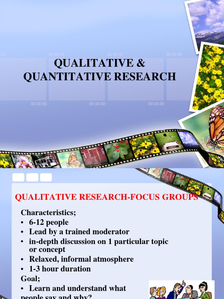 2.2 Qualitative and Quantitative Research | PDF | Qualitative Research | Behavioural Sciences
