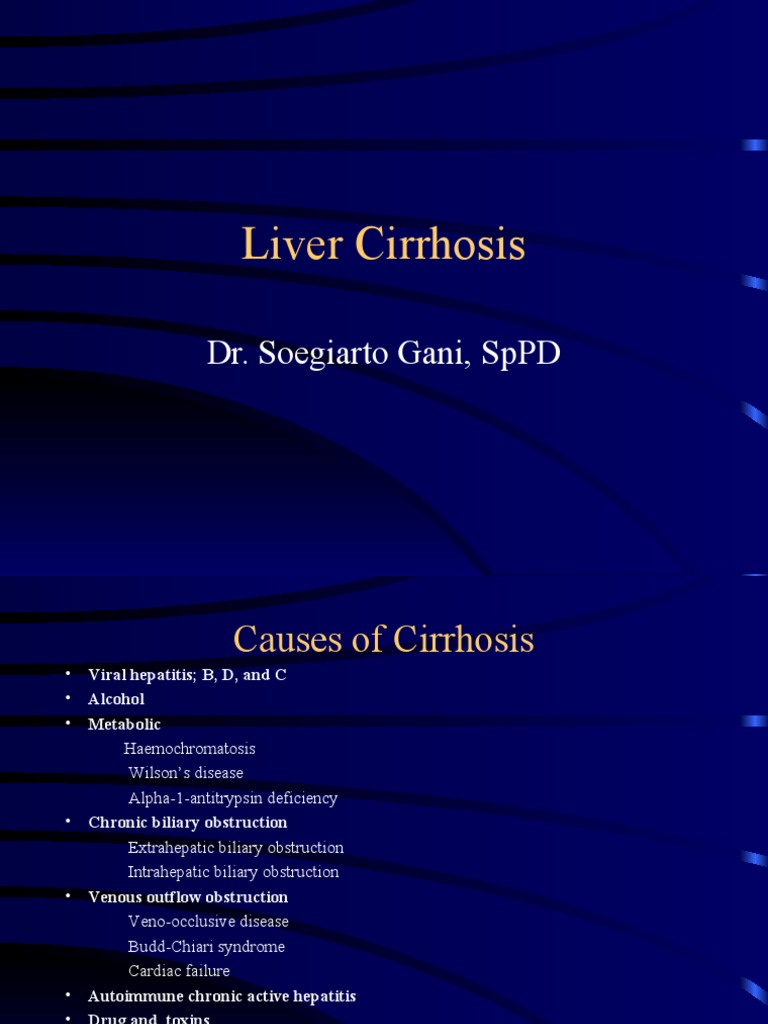 Sirosis Hepatis Dan Komplikasi | PDF | Cirrhosis | Hepatitis