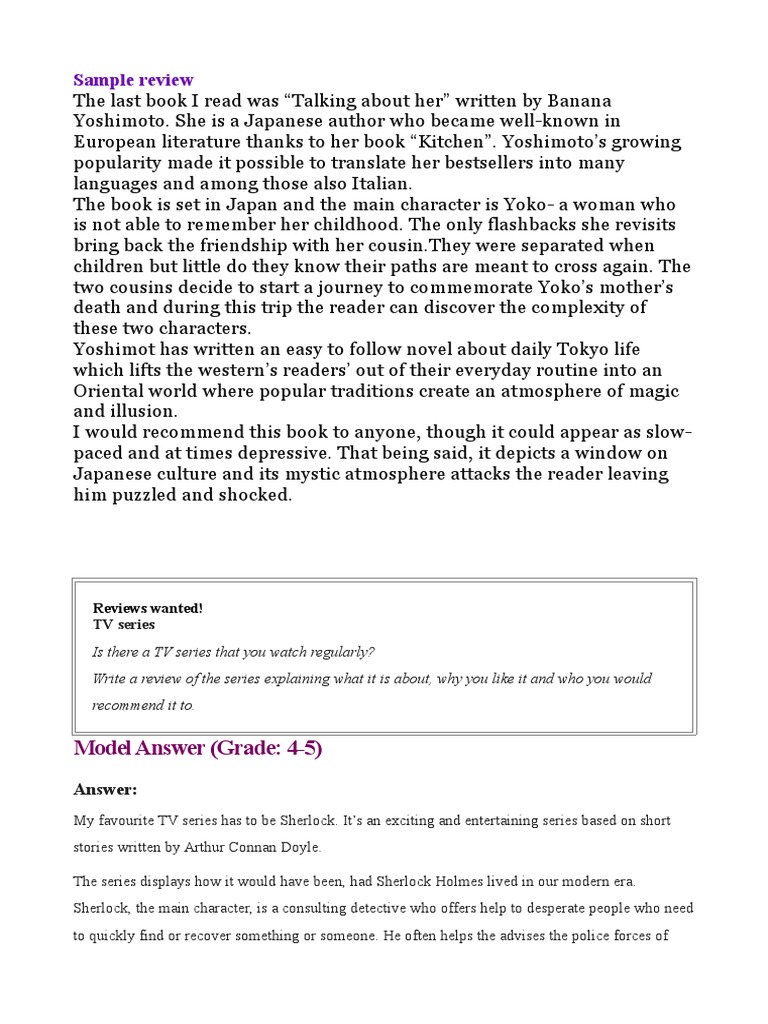 Fce Review Samples | PDF | Sherlock Holmes | Dr. Watson