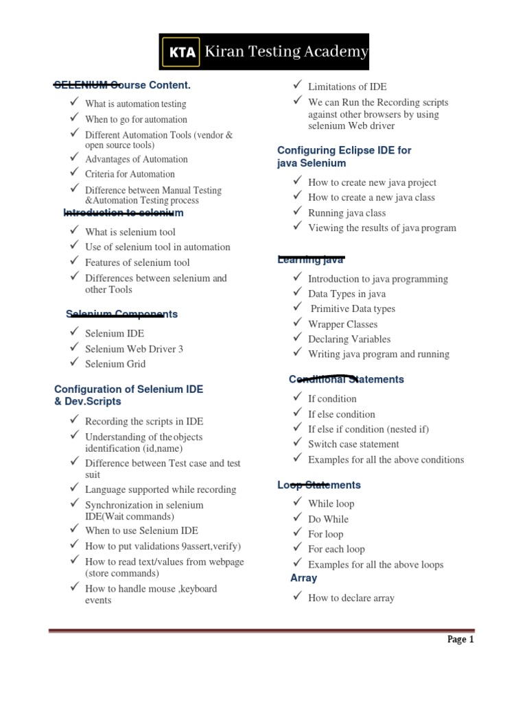 Selenium With Java Pdf Method Computer Programming Class Computer Programming 1657