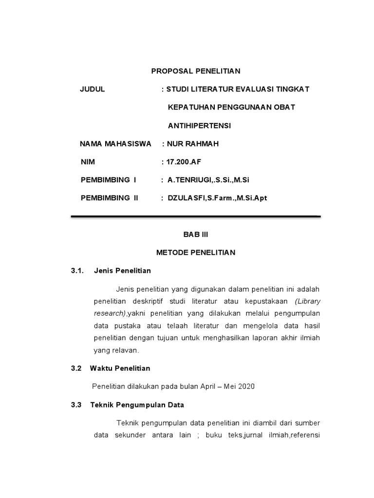 LTA Bab 1-3 Rahmah | PDF | Pengembangan Diri | Kesehatan Holistik