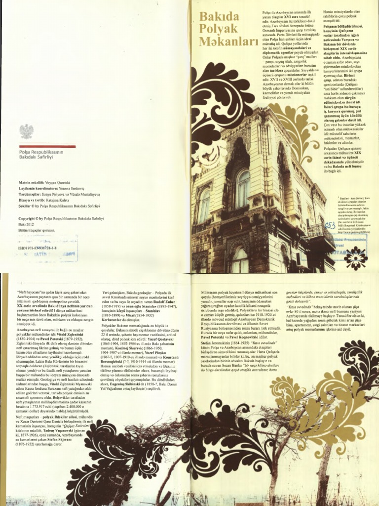 Baki Bakida Polyak Mekanlari Baku Polish Places in Baku | PDF