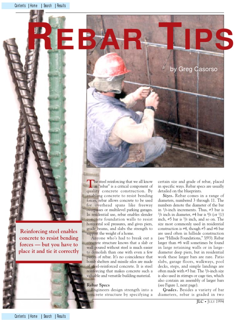 Proper Placement and Tying of Reinforcing Steel is Critical for ...