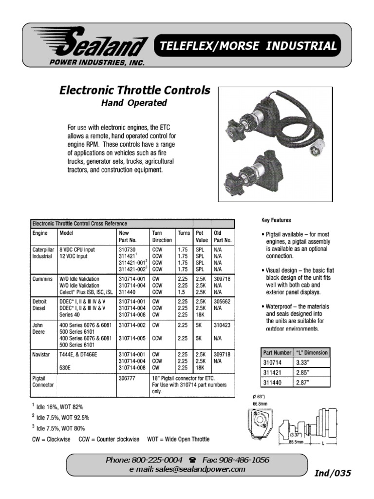 Electronic Throttle Controls | PDF