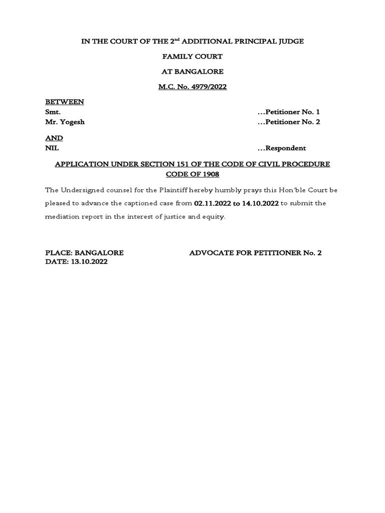 Advance Application CPC | PDF