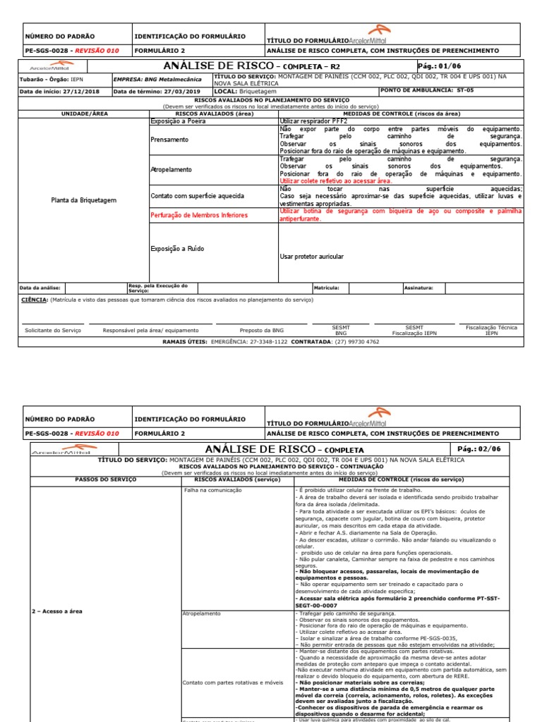Arc 18 - Elétrica - Montagem de Painéis (CCM 002, PLC 002, Qdi 002, TR 004 e Ups 001) Na Nova ...