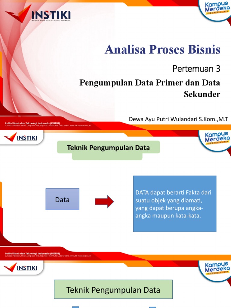 Pengumpulan Data Primer dan Sekunder | PDF | Komputer