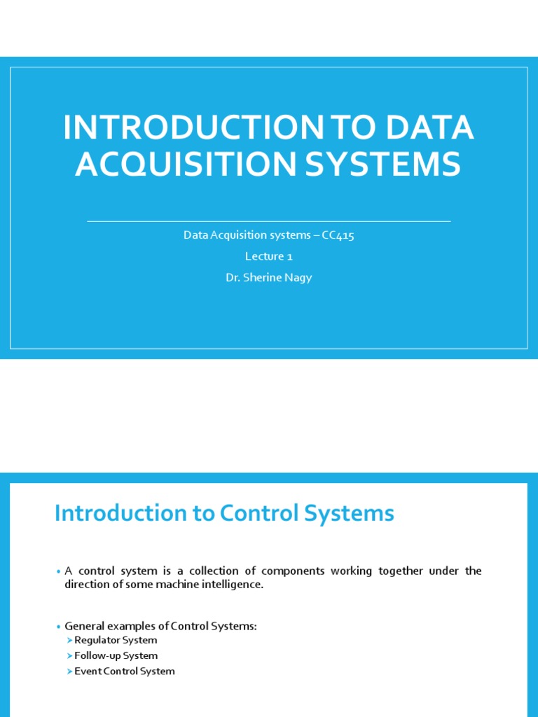 Introduction to Control Systems | PDF
