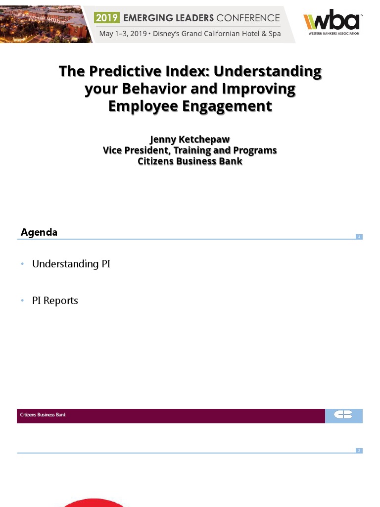 Predictive Index: Boost Employee Engagement | PDF | Leadership ...