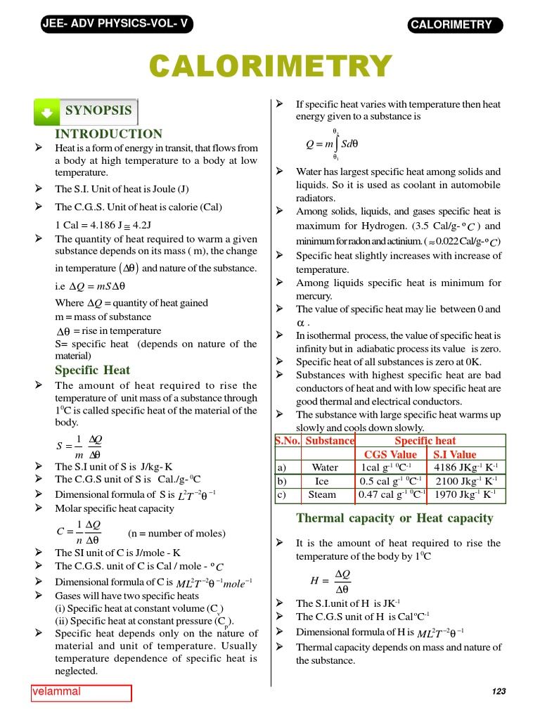 Calorimetry: Measurement of Heat Through Changes in Temperature | PDF | Heat | Evaporation