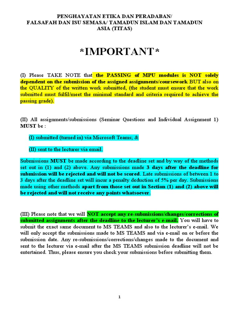 DOKUMEN TARIKH, MASA DAN KAEDAH PENGHANTARAN (Edit Julai 2022) - MPU 3152 PENGHAYATAN ETIKA DAN ...