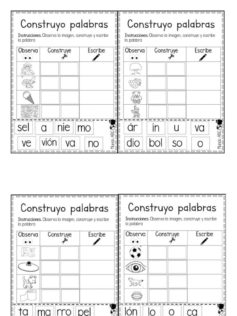 Construyo Palabras | PDF