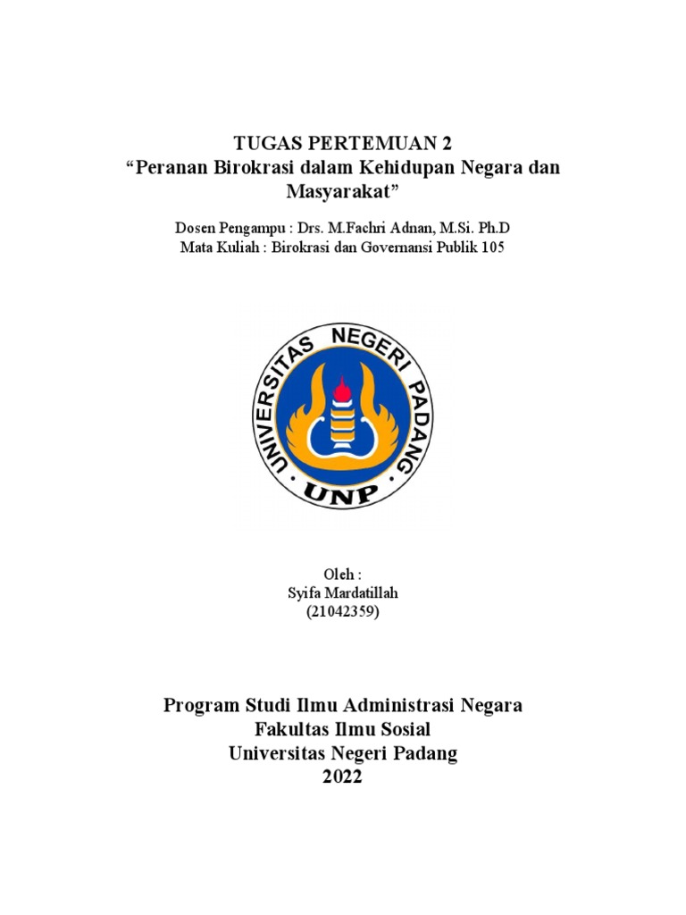 Peran Birokrasi dalam Pemerintahan Negara | PDF