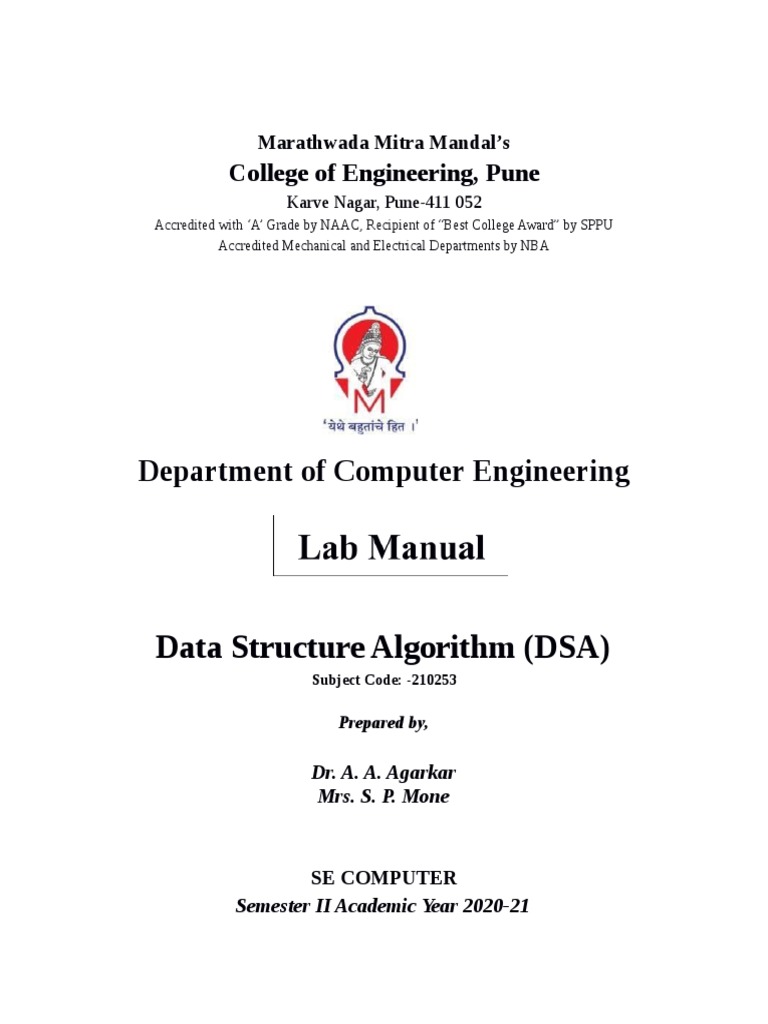 Updated - Final ADS LAB MANUAL 21-22 - Finalized | PDF | Database Index | Applied Mathematics