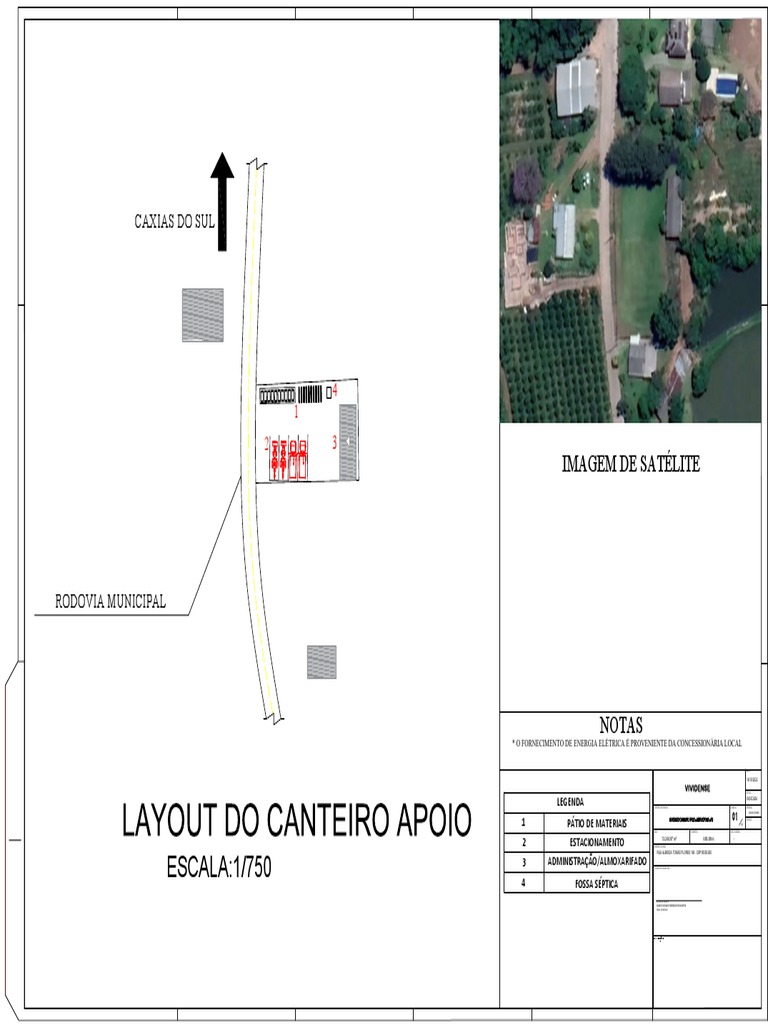 Layout Do Canteiro - Veranopolis-Rs | PDF