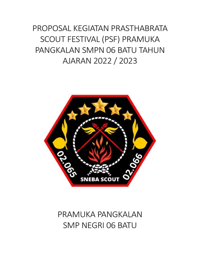 Proposal Kegiatan PSF Sneba | PDF