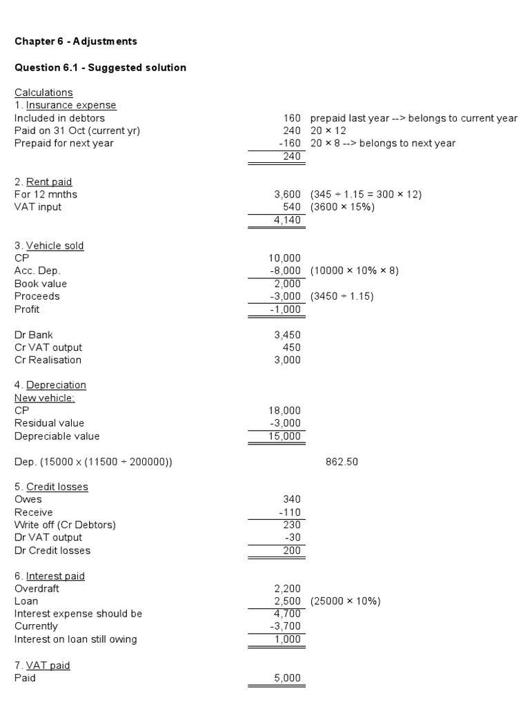 Chapter 06 - Adjustments | PDF | Debits And Credits | Equity (Finance)