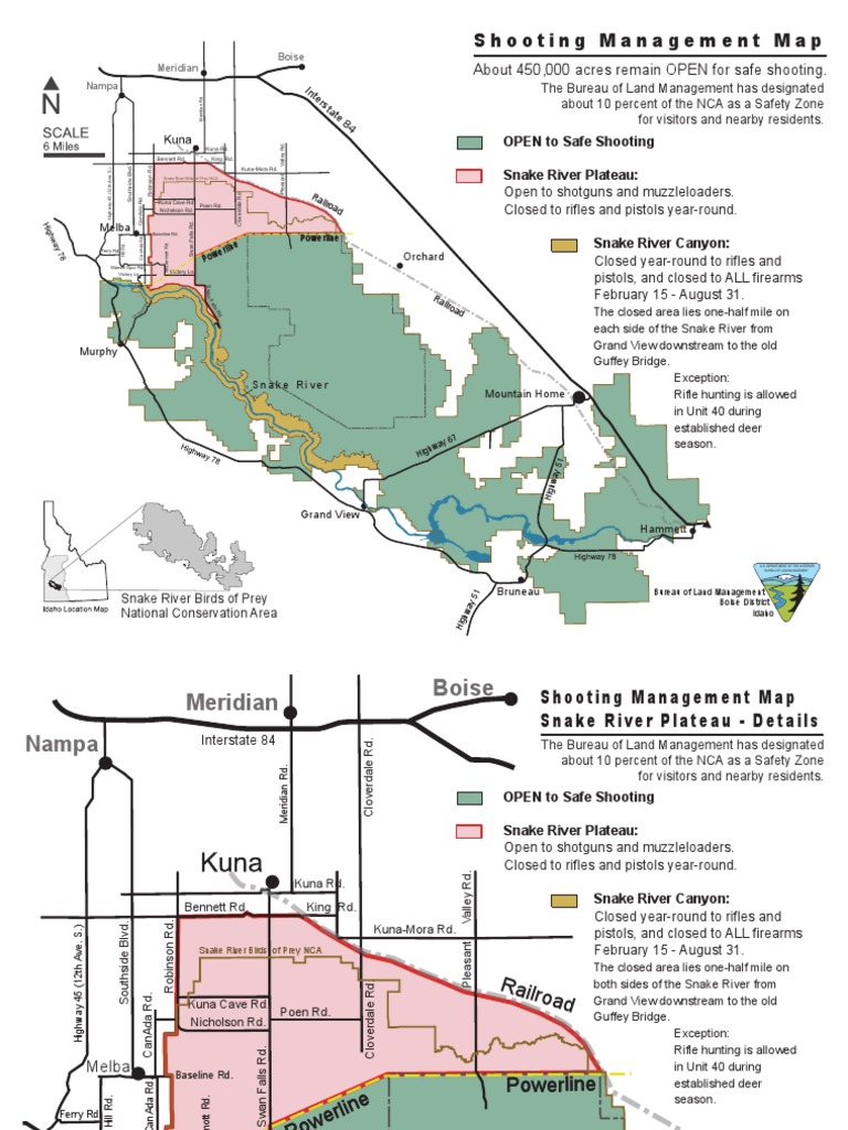 Safe Shooting Map | PDF | Snake River | Ballistics