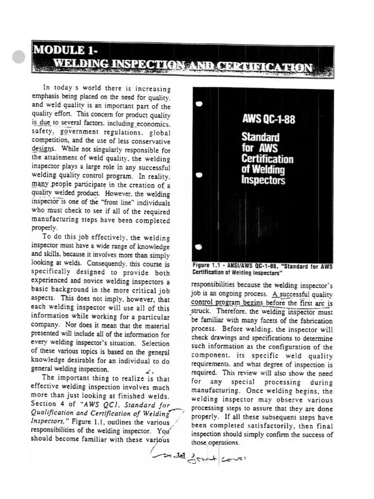 Module 1 Welding Inspection And Certification Pdf Nondestructive