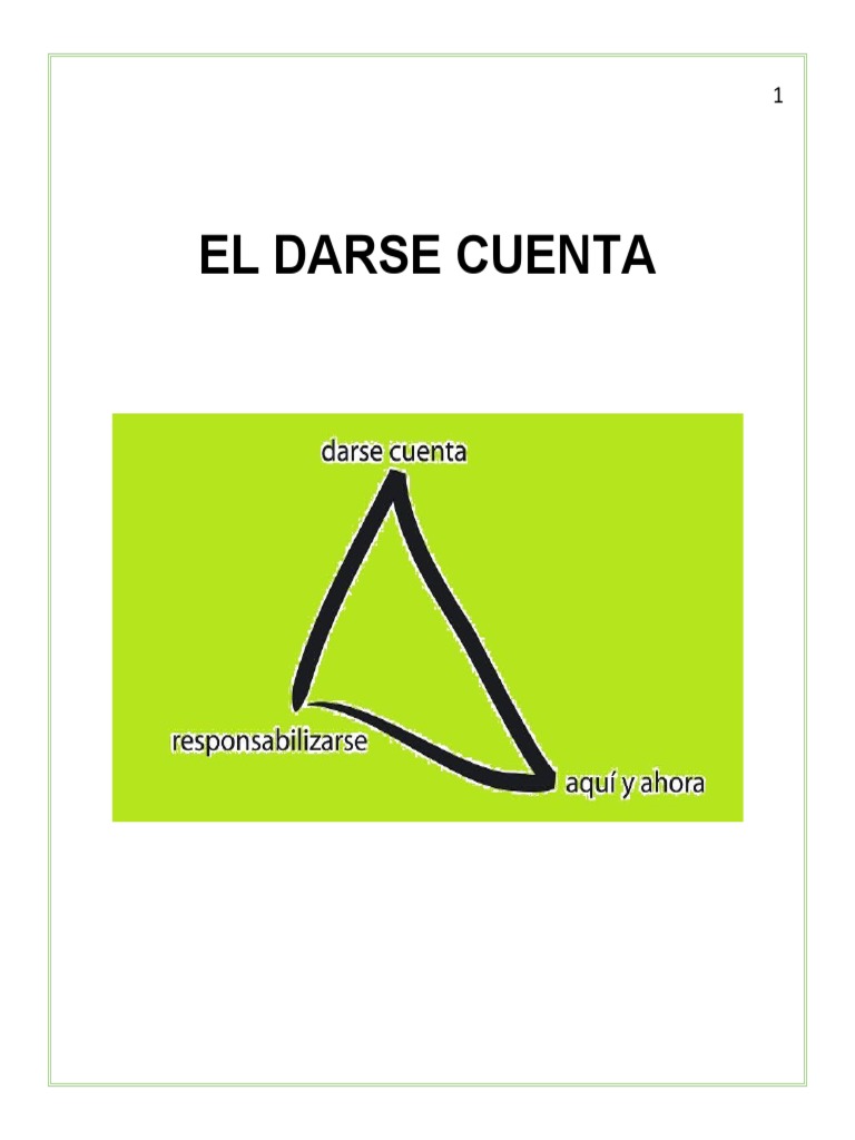 El Darse Cuenta | PDF | Temor | Experiencia