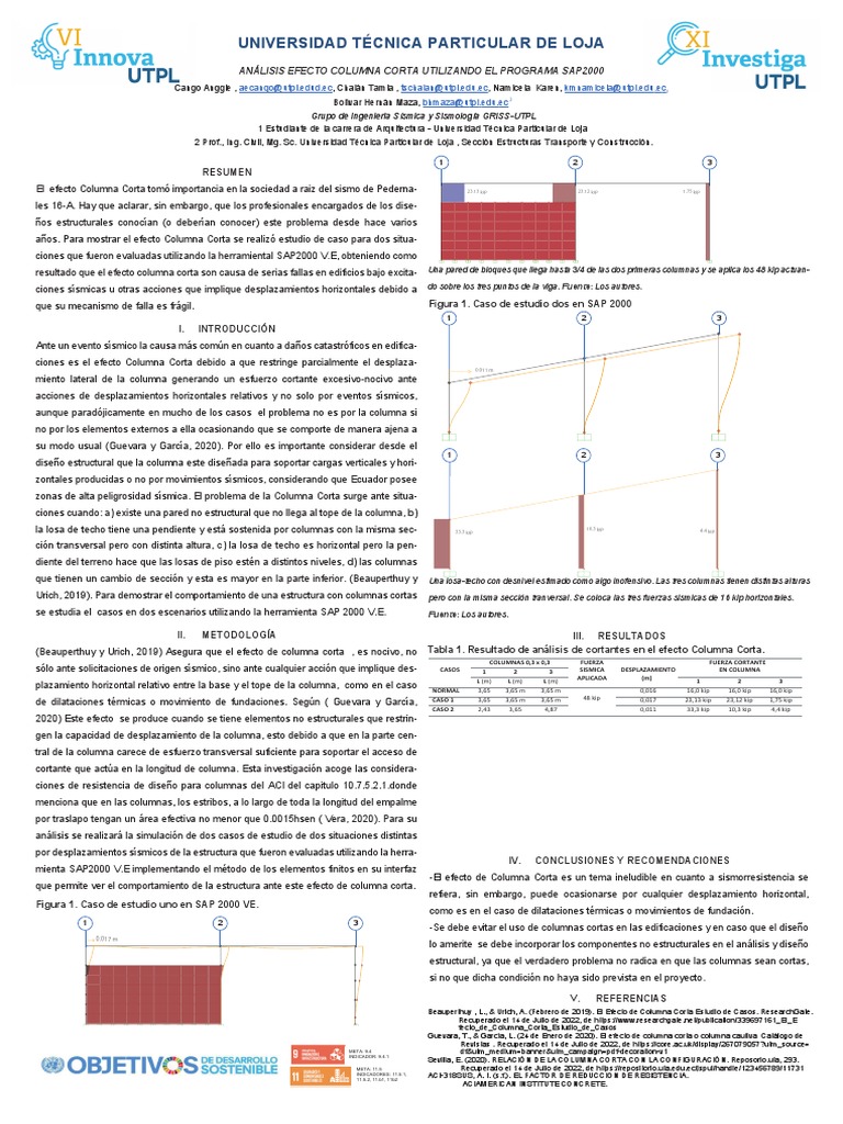 Columna Corta - POSTER | PDF | Ingeniero civil | Geología