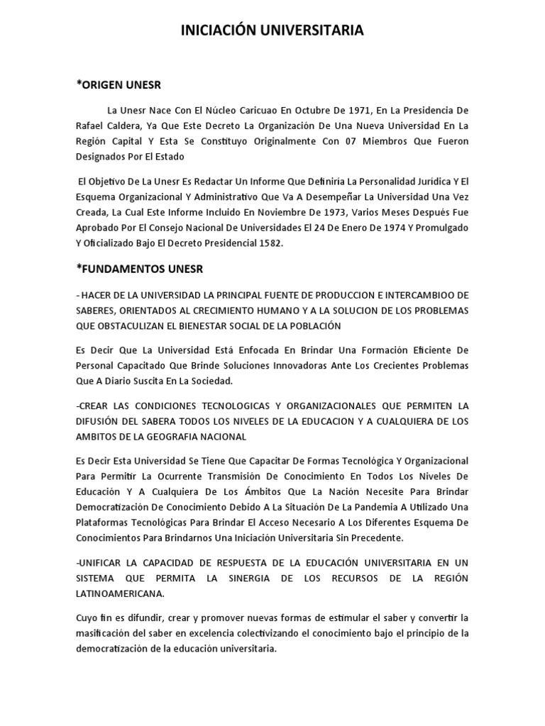 Iniciación Universitaria | PDF | Aprendizaje | Adultos