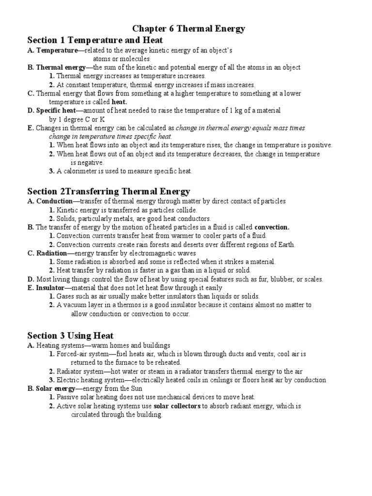 Understanding Thermal Energy Concepts | PDF | Heat Transfer | Temperature