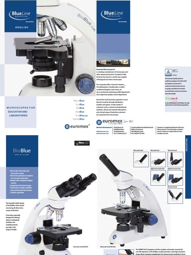 Catalog TA Kinh Hien VI BioBlue | PDF | Microscope | Optics