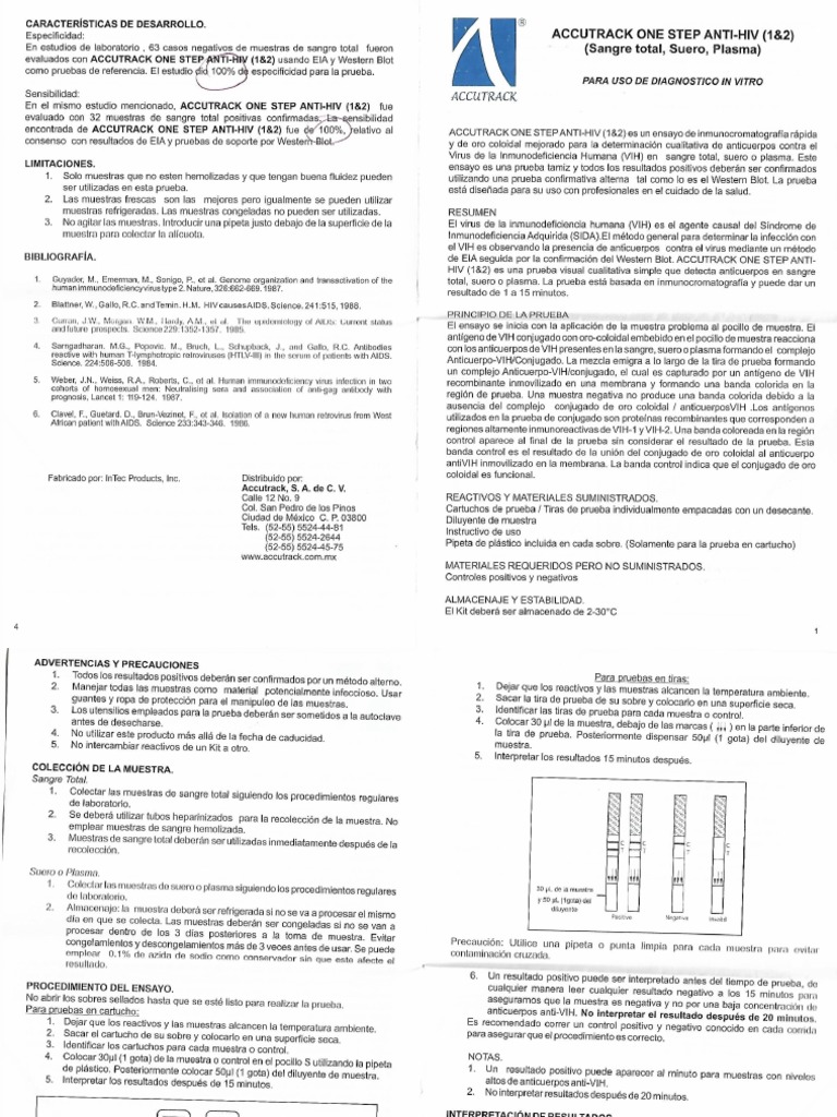 Accutrack Anti Hiv | PDF