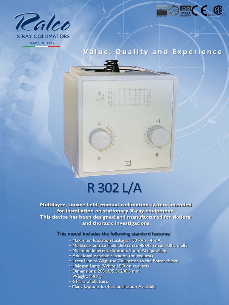Ralco R 302 Collimator Brochure | PDF