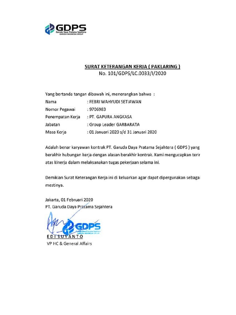 Faklaring - GDPS | PDF