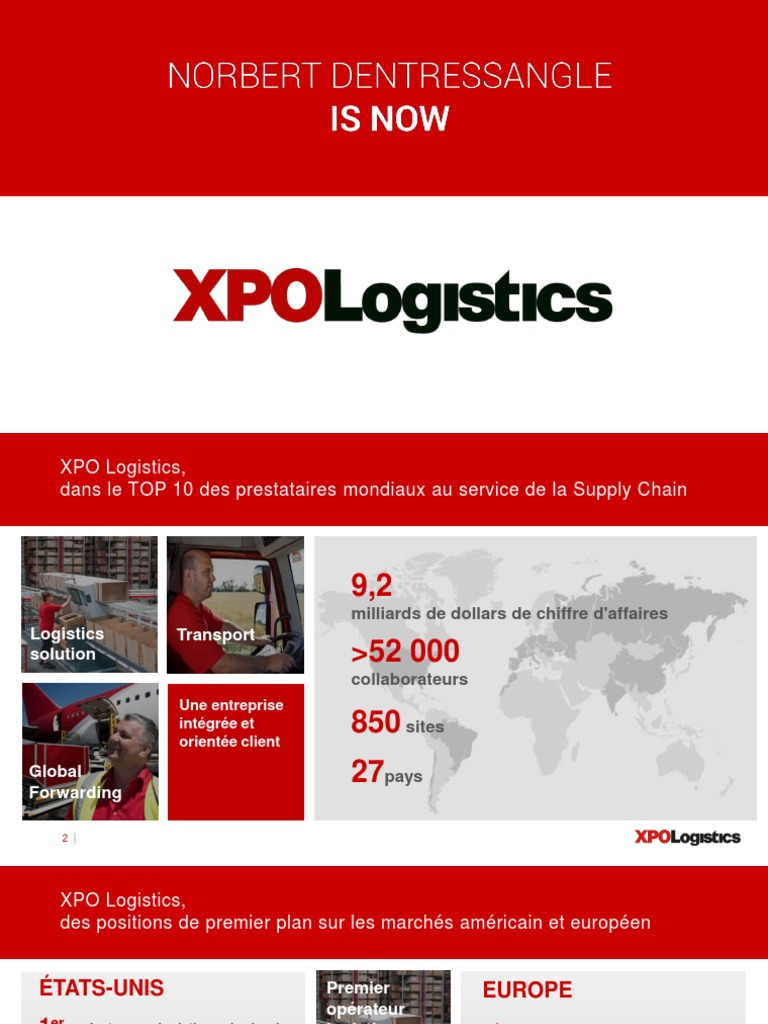 Présentation XPO Logistics Par NDL | PDF | Sécurité routière | Transport