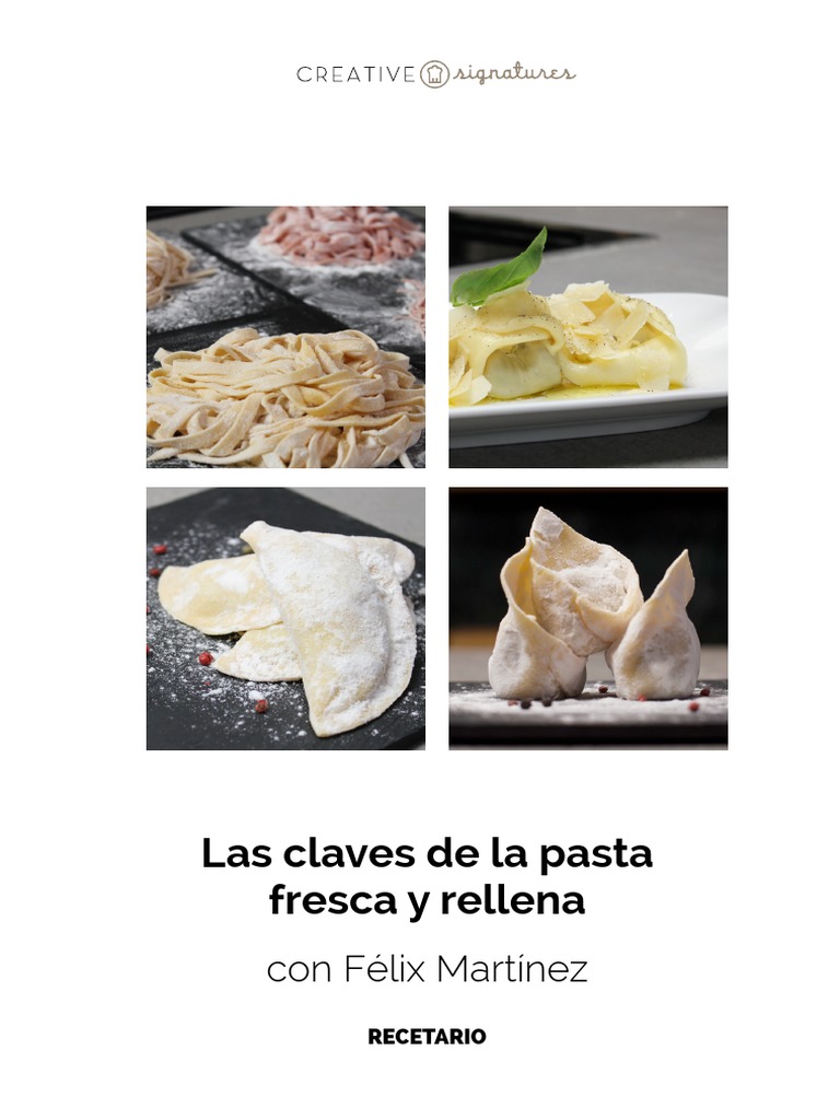Recetario Pasta Fresca | PDF | Pasta | Espaguetis