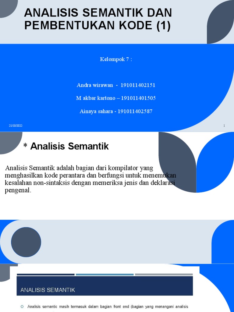 Analisis Semantik Dan Pembentukan Kode | PDF