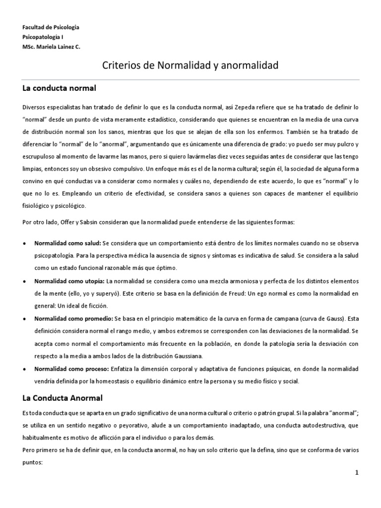 Conducta Normal y Anormal 2022 | PDF | Comportamiento | Trastorno mental