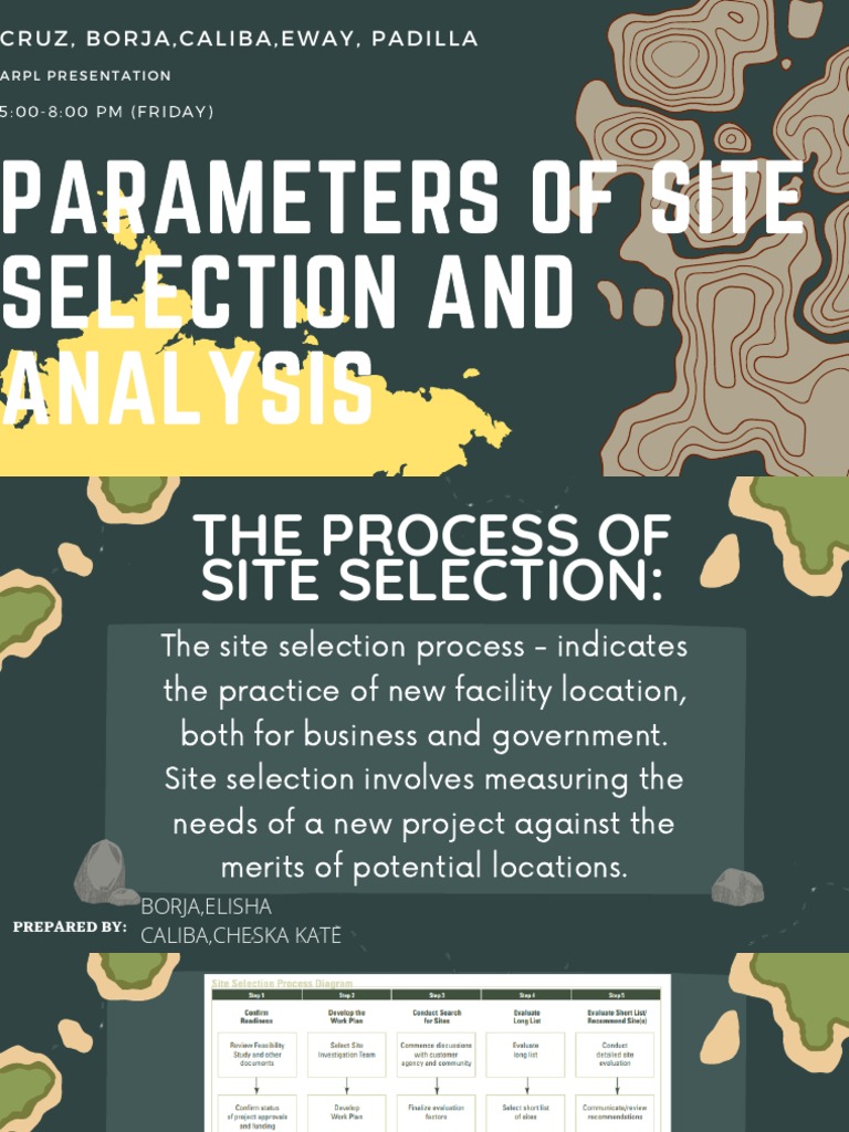 Process of Site Selection | PDF | Evaluation | Feasibility Study
