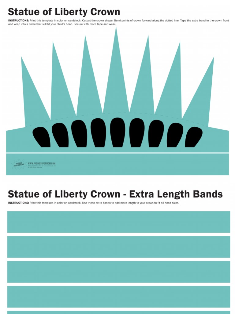 Statueof Liberty Crown Printable | PDF