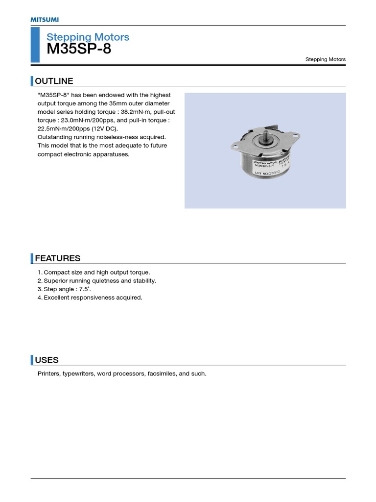 M35sp 8p | PDF | Electric Motor | Machines