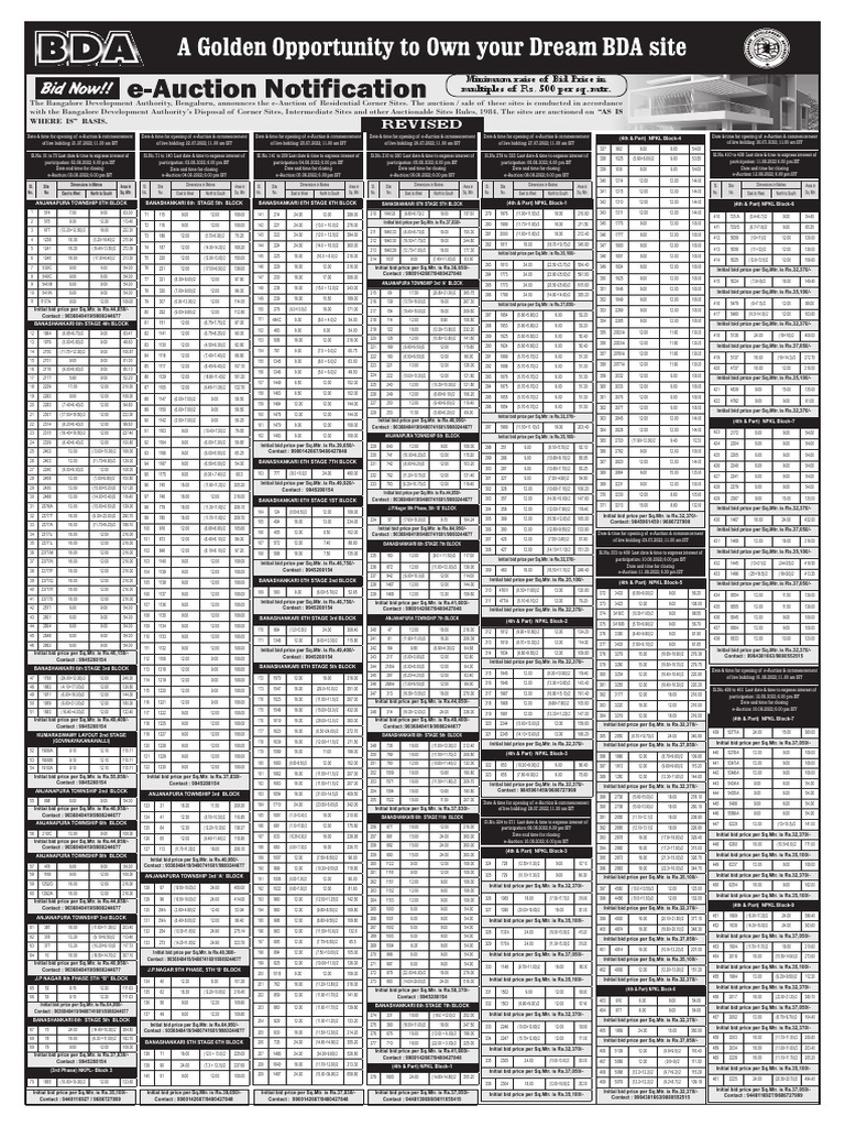 REV BDA - Website - Eng | PDF | Auction | Pricing