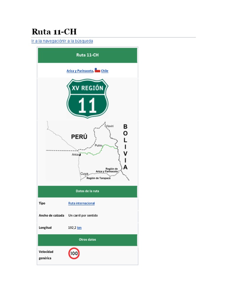 Ruta 11-CH | PDF | Transporte